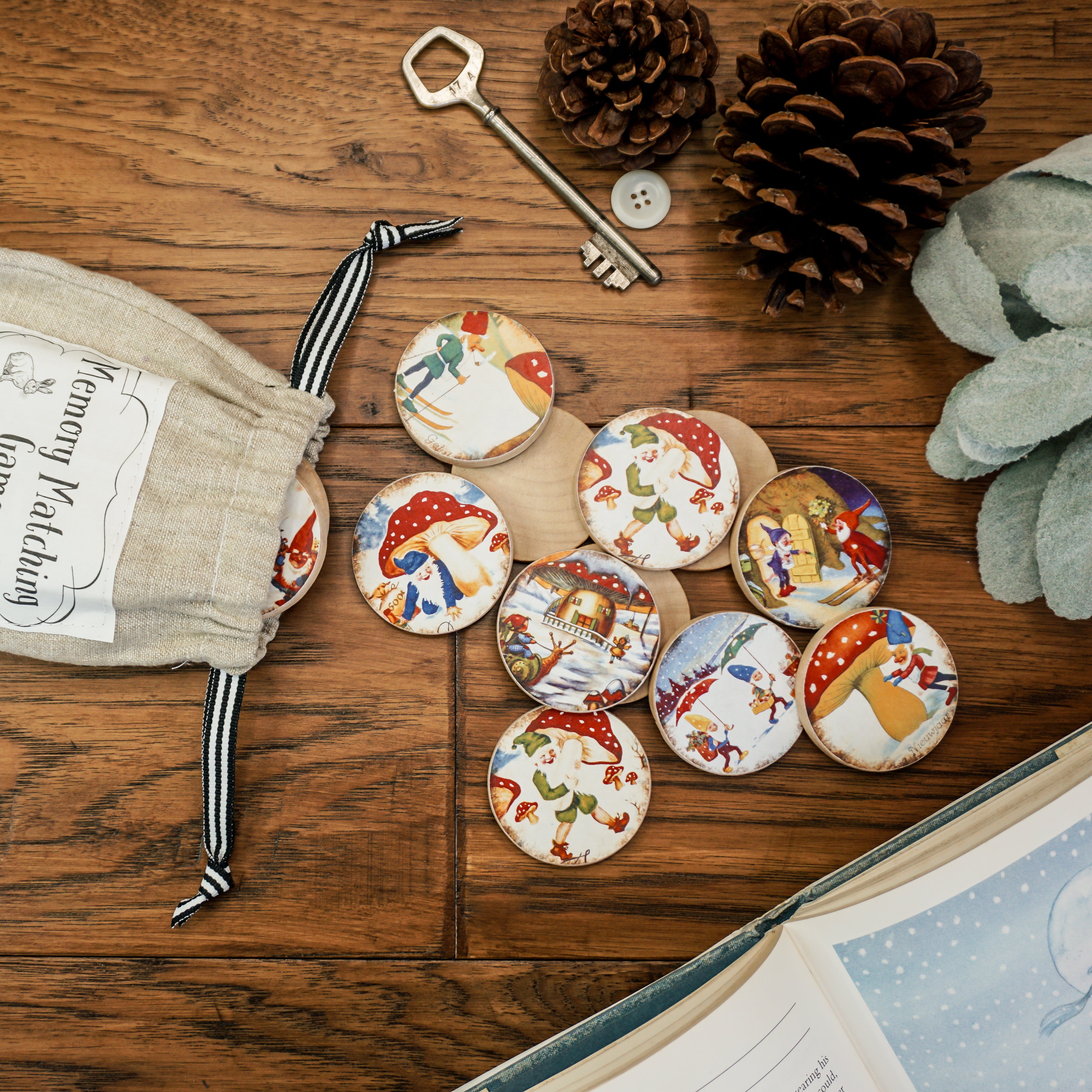 Memory Matching Game-Gnomes – The Pinecone Gnome